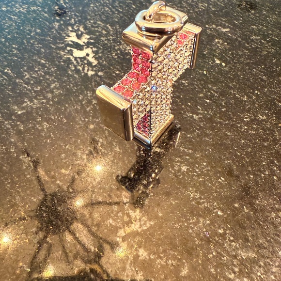Jewelry | Diamond Encrusted Cross Pink And Silver | Poshmark